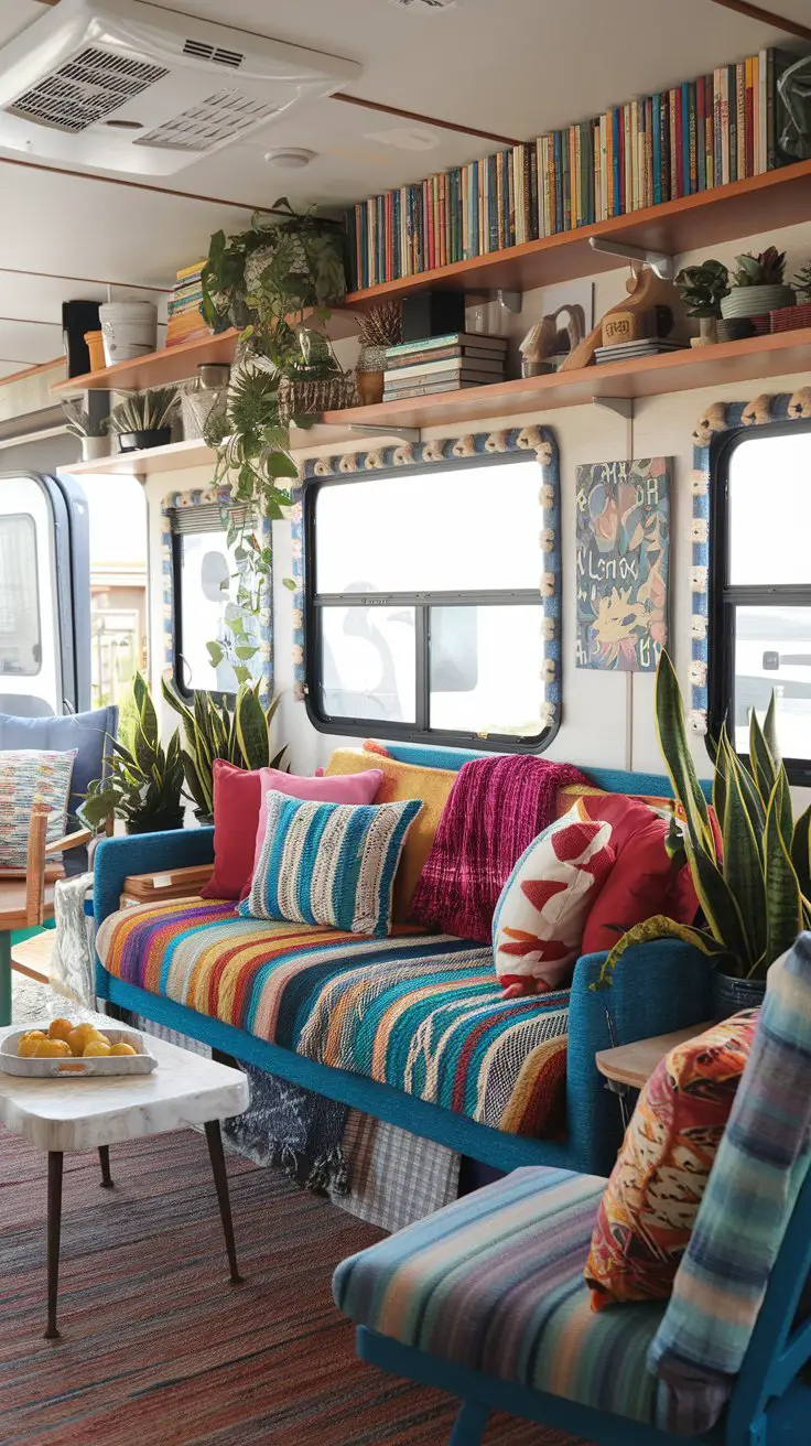 21 Cozy RV Living Room Designs to Make You Feel at Home - rvshowoff.com