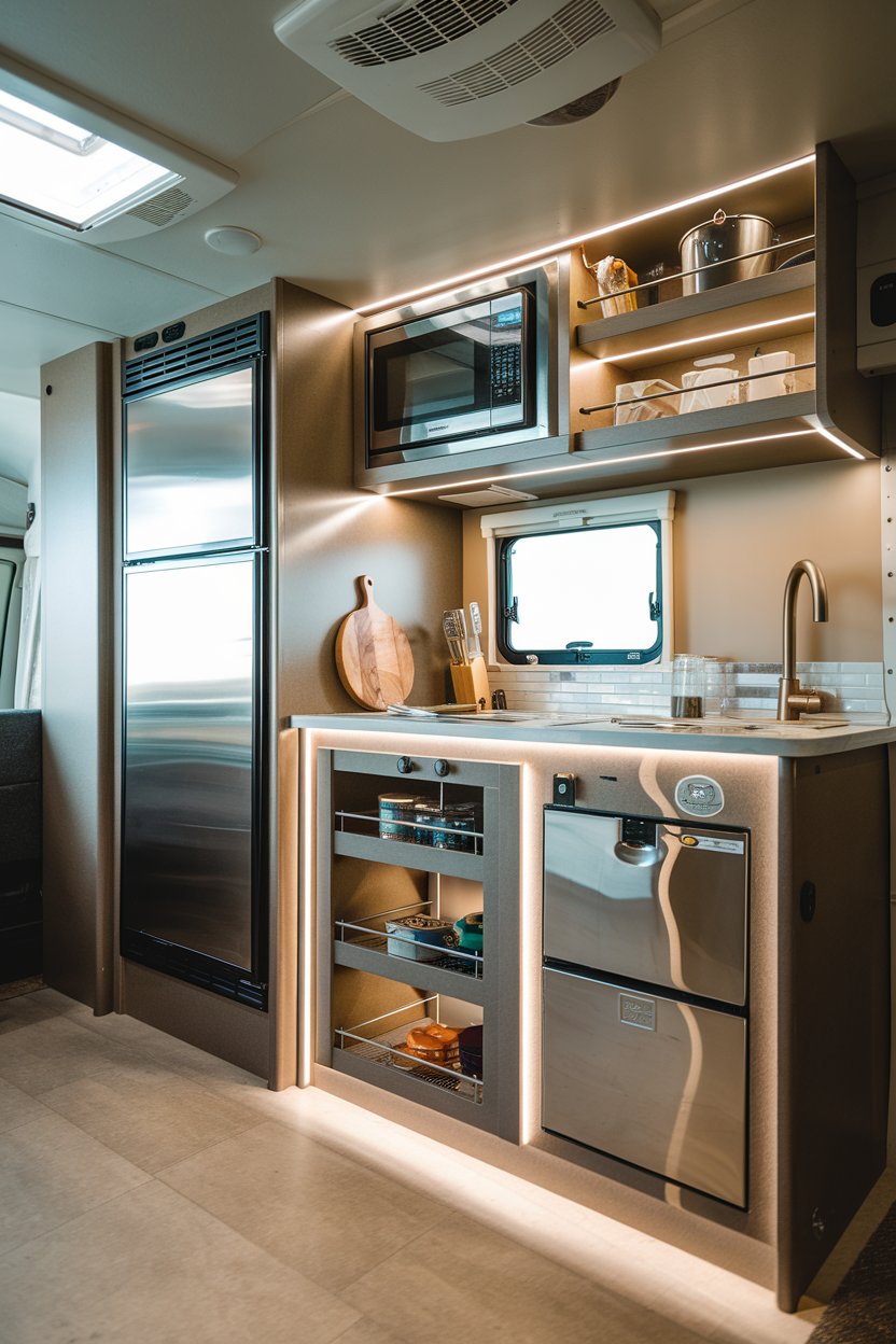 21 Inspiring RV Kitchen Layouts for Gourmet Cooking on the Go ...
