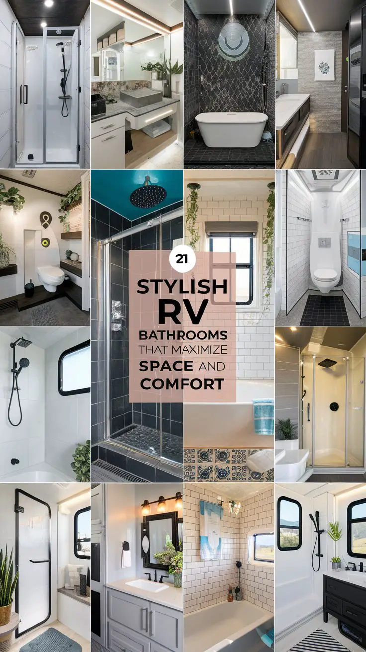 21 Stylish RV Bathrooms That Maximize Space and Comfort - rvshowoff.com