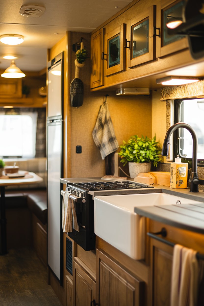 21 Inspiring RV Kitchen Layouts for Gourmet Cooking on the Go ...