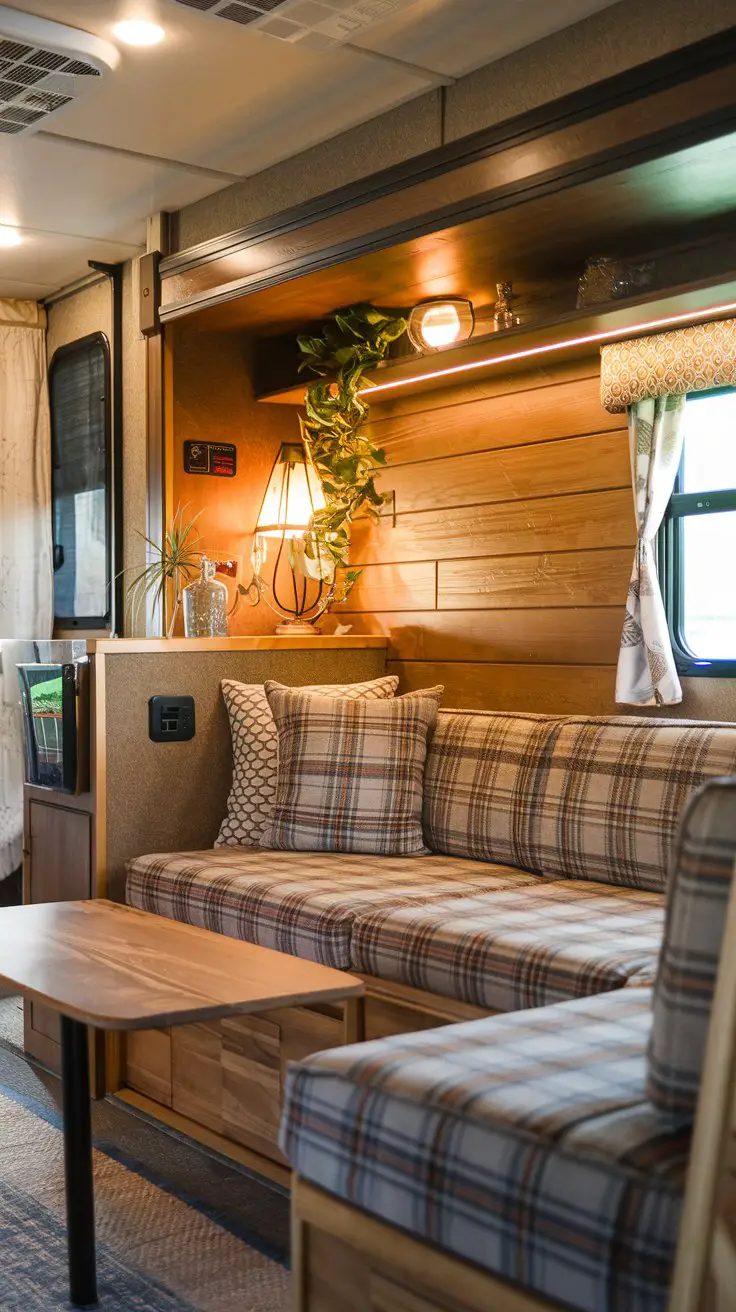 21 Cozy RV Living Room Designs to Make You Feel at Home - rvshowoff.com