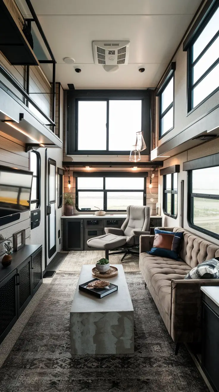 21 Cozy RV Living Room Designs to Make You Feel at Home - rvshowoff.com
