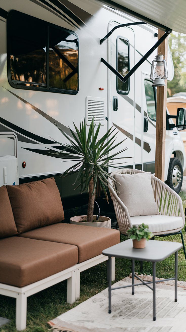 32 RV Outdoor Space Ideas To Enchance Your Camping Experience ...