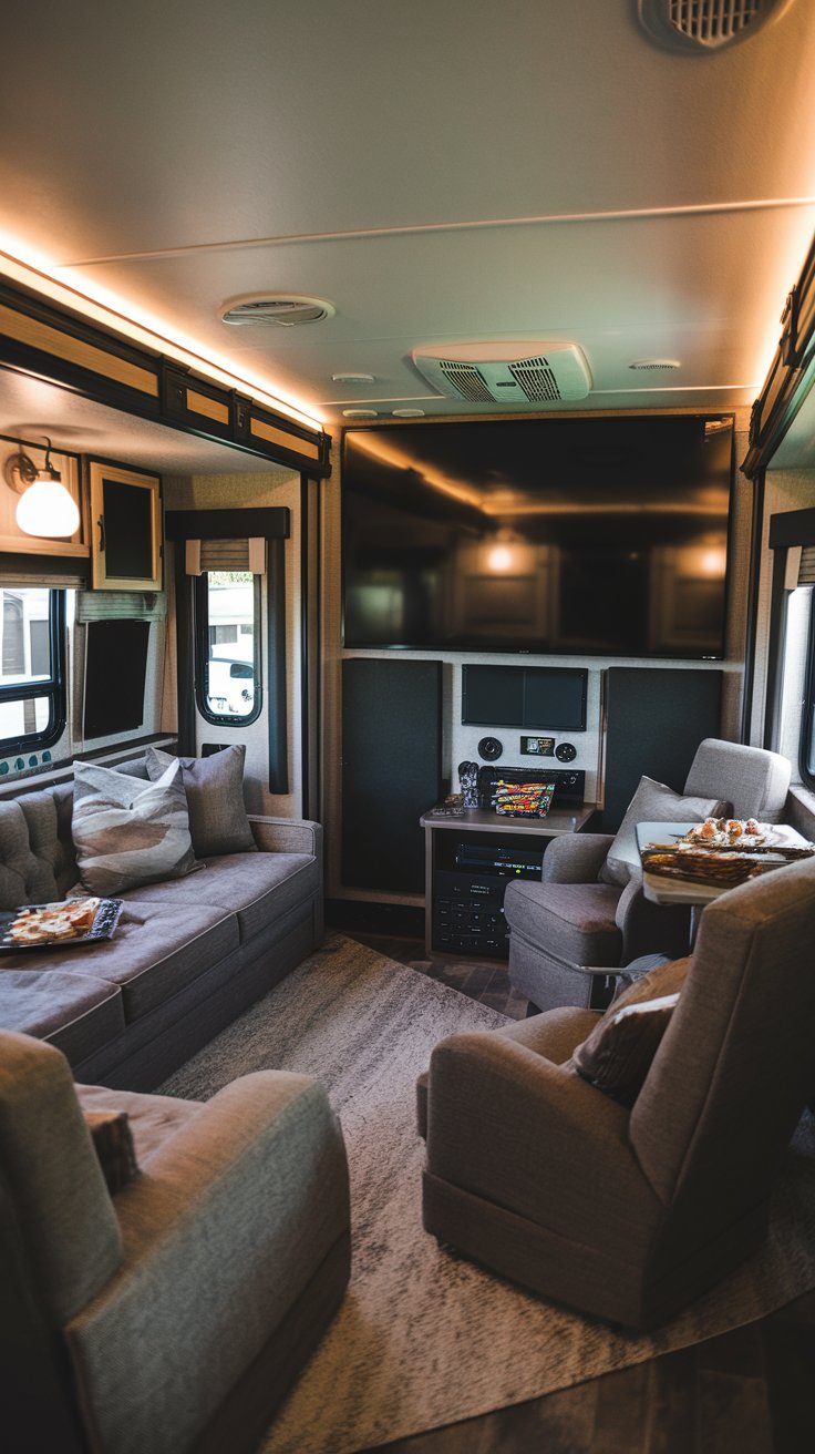 31+ Cozy RV Living Rooms Perfect for Family Gatherings - rvshowoff.com