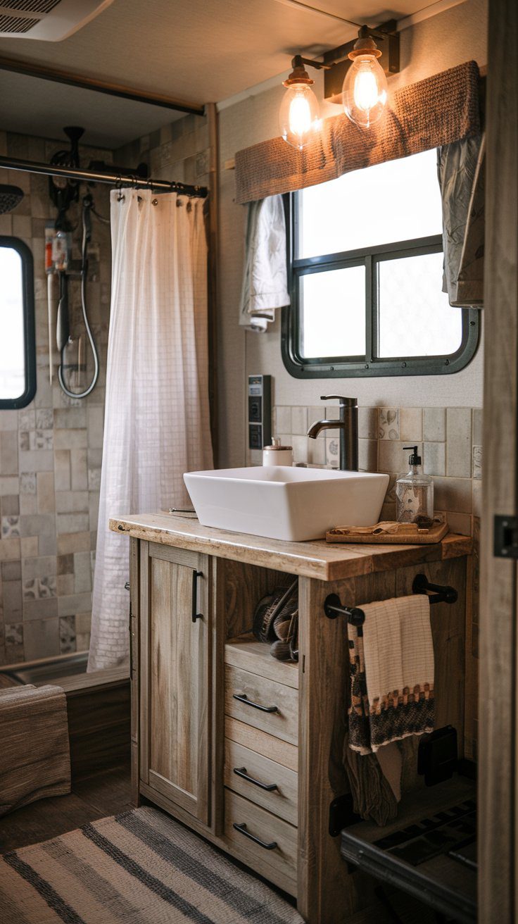 31 RV Bathrooms That Feel Like a Spa Retreat - rvshowoff.com