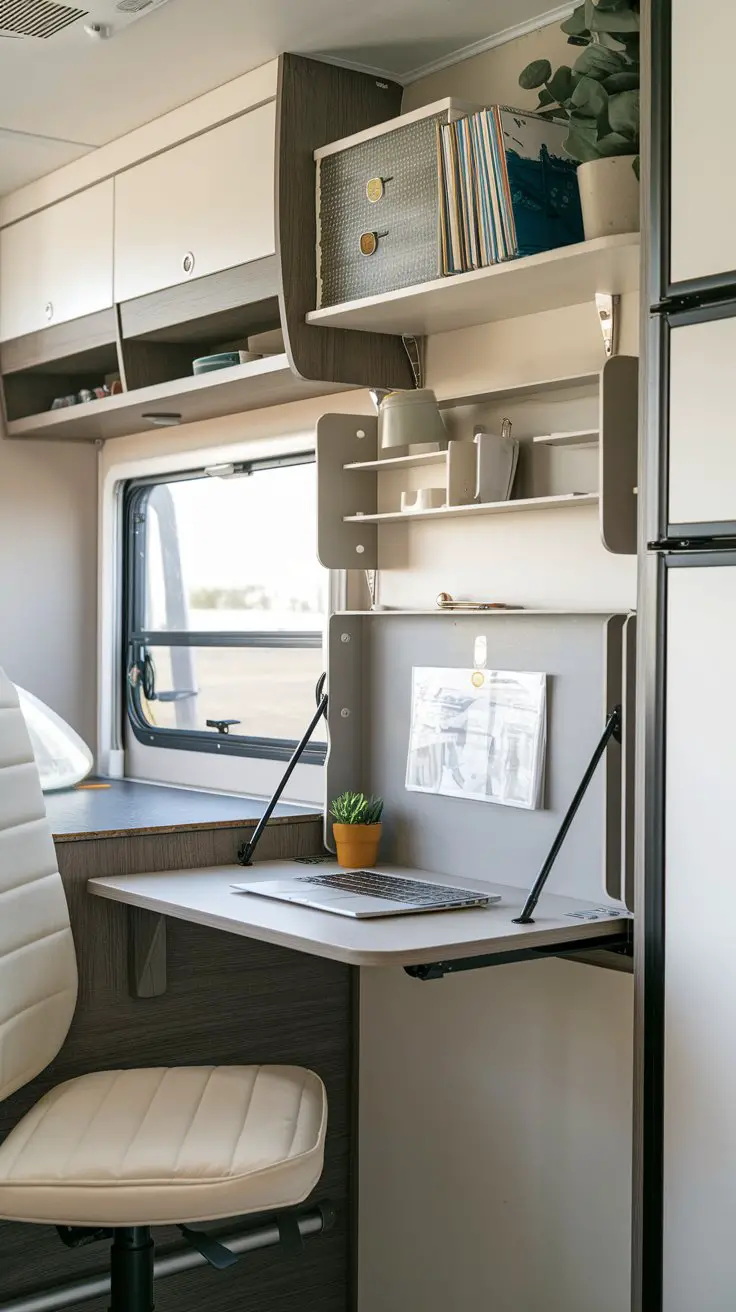 22 Innovative RV Office Setups for Remote Work and Travel - rvshowoff.com