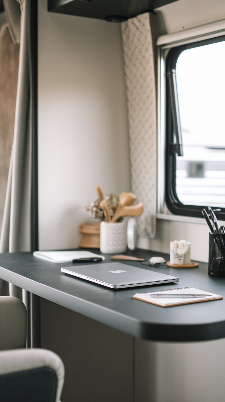 22 Innovative RV Office Setups for Remote Work and Travel - rvshowoff.com