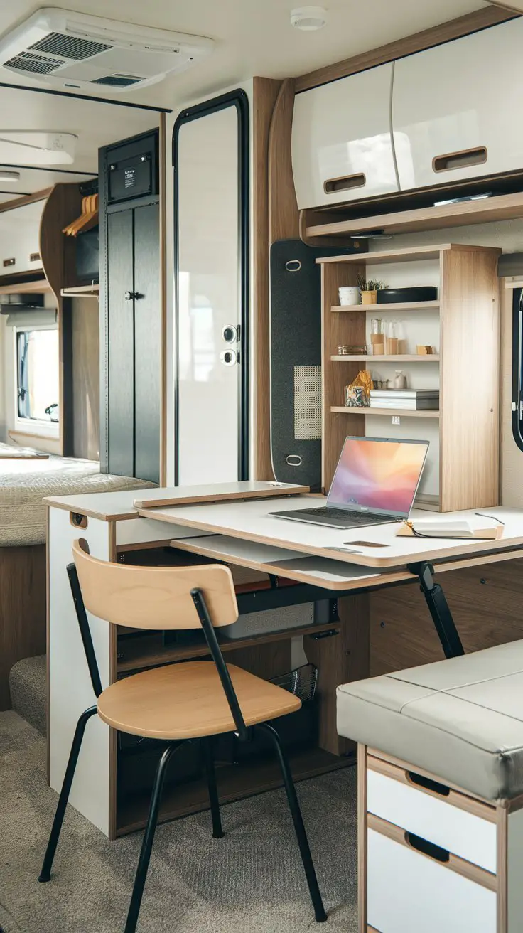 22 Innovative RV Office Setups for Remote Work and Travel - rvshowoff.com
