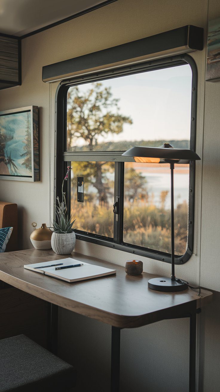 22 Innovative RV Office Setups for Remote Work and Travel - rvshowoff.com
