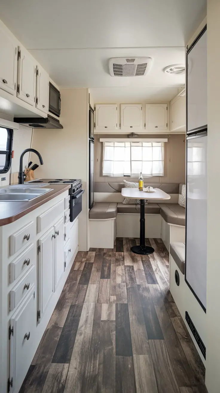 23 RV Flooring Ideas That Are Both Stylish and Durable - rvshowoff.com