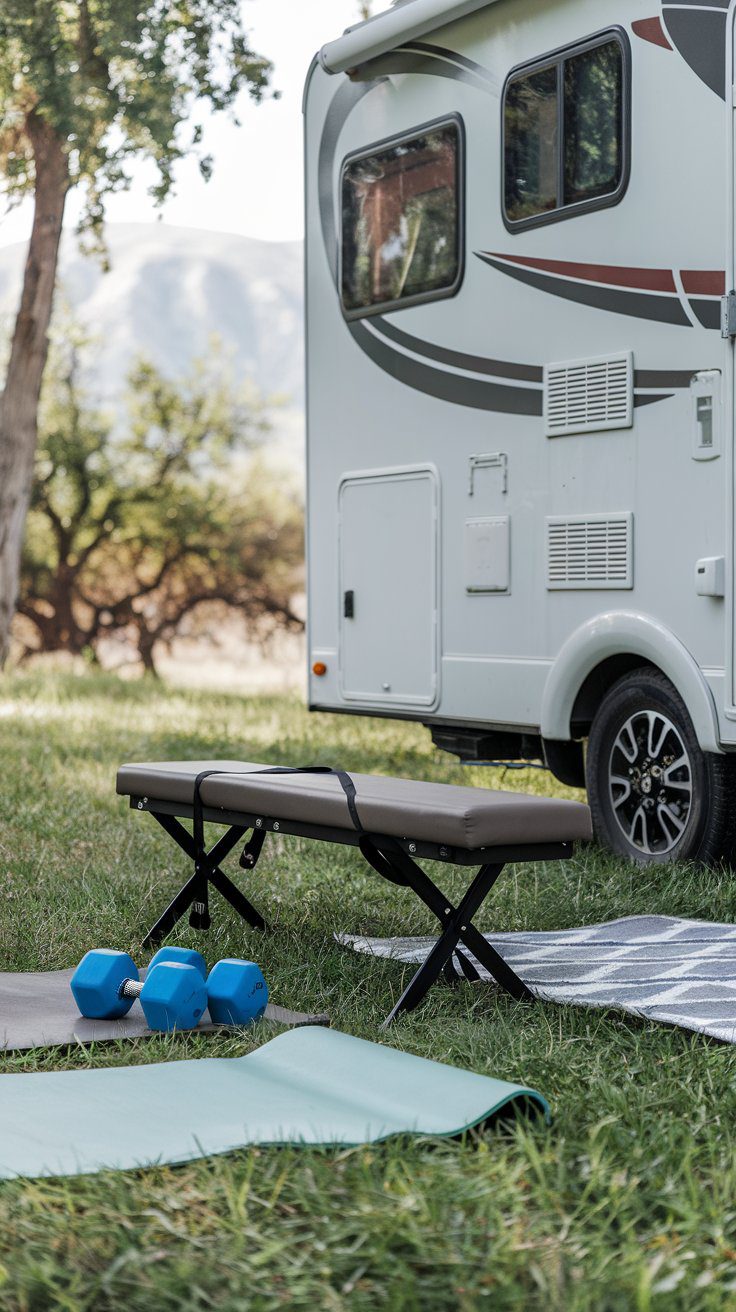 24 RV Gym Set Ups That Will Actually Make You Work Out - rvshowoff.com