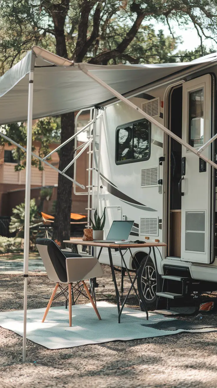 22 Innovative RV Office Setups for Remote Work and Travel - rvshowoff.com