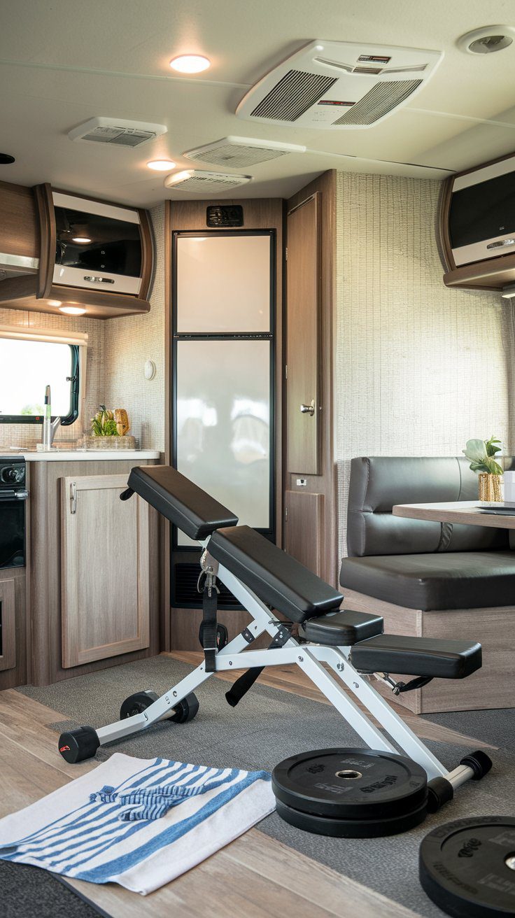 24 RV Gym Set Ups That Will Actually Make You Work Out - rvshowoff.com