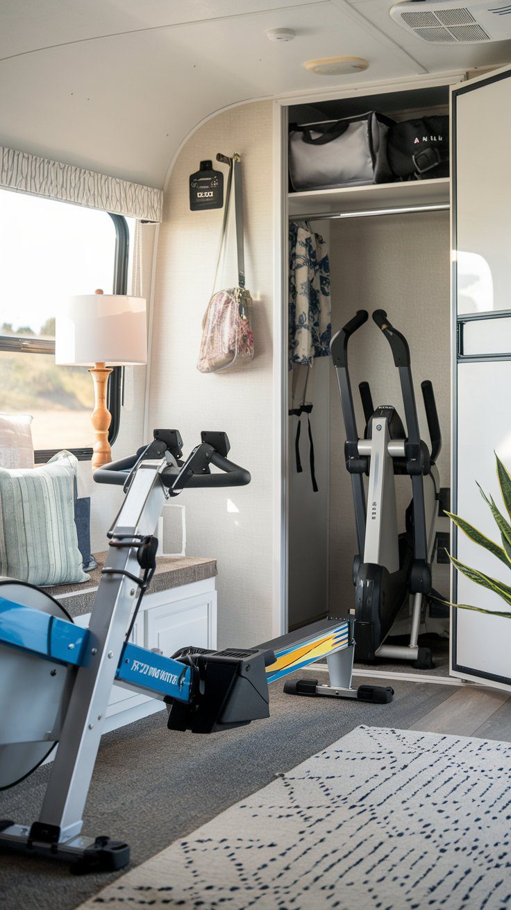 24 RV Gym Set Ups That Will Actually Make You Work Out - rvshowoff.com