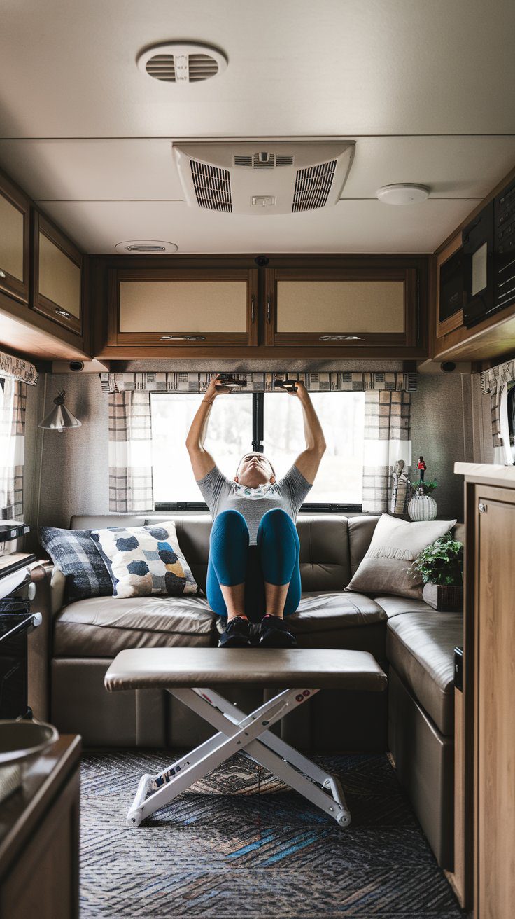 24 RV Gym Set Ups That Will Actually Make You Work Out - rvshowoff.com