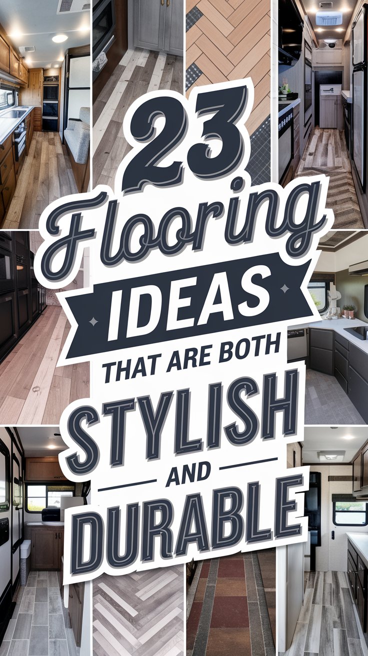 23 RV Flooring Ideas That Are Both Stylish and Durable - rvshowoff.com