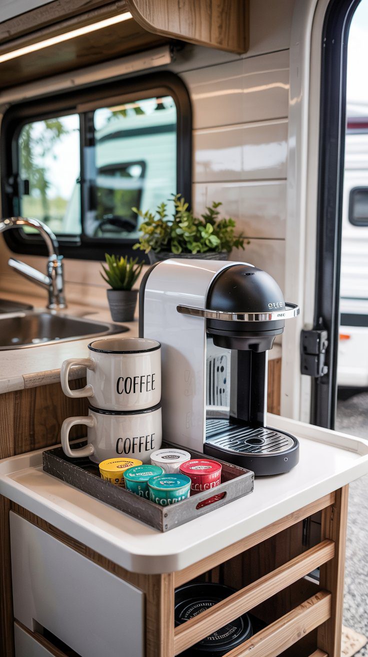 21 Modern RV Interior Kitchen Decorating Ideas - rvshowoff.com