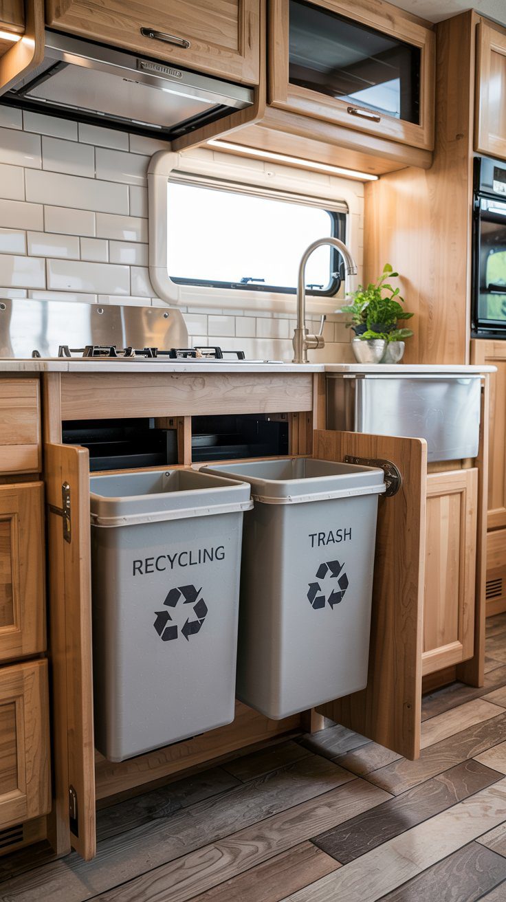 21 Modern RV Interior Kitchen Decorating Ideas - rvshowoff.com