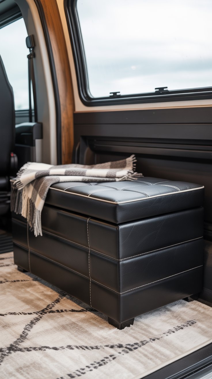 33 Sleek Black RV Decorating Ideas for a Modern Touch - rvshowoff.com