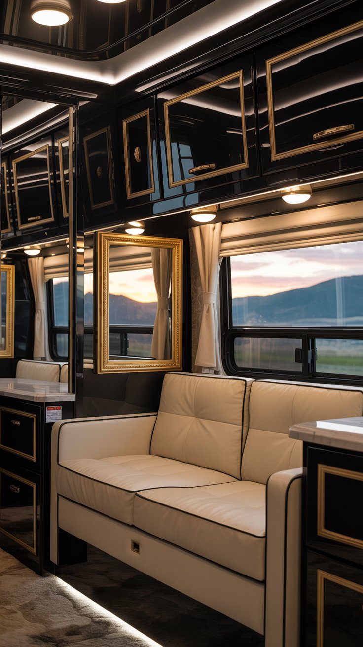 33 Sleek Black RV Decorating Ideas for a Modern Touch - rvshowoff.com