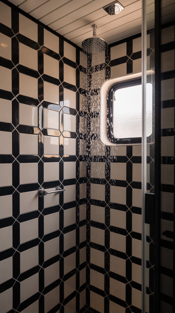 32 Black and White RV Decorating Ideas for a Modern Look - rvshowoff.com