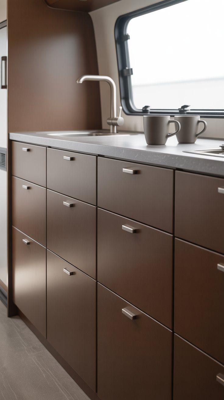 33 Brown Interior RV Decorating Ideas for a Cozy Feel - rvshowoff.com