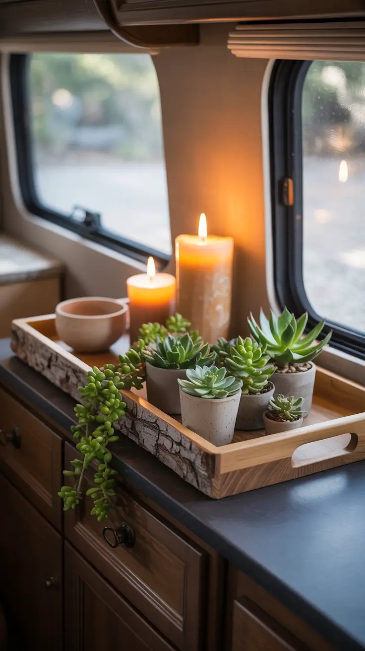 34 Brown Cabinet RV Decorating Ideas to Warm Up Your Space - rvshowoff.com