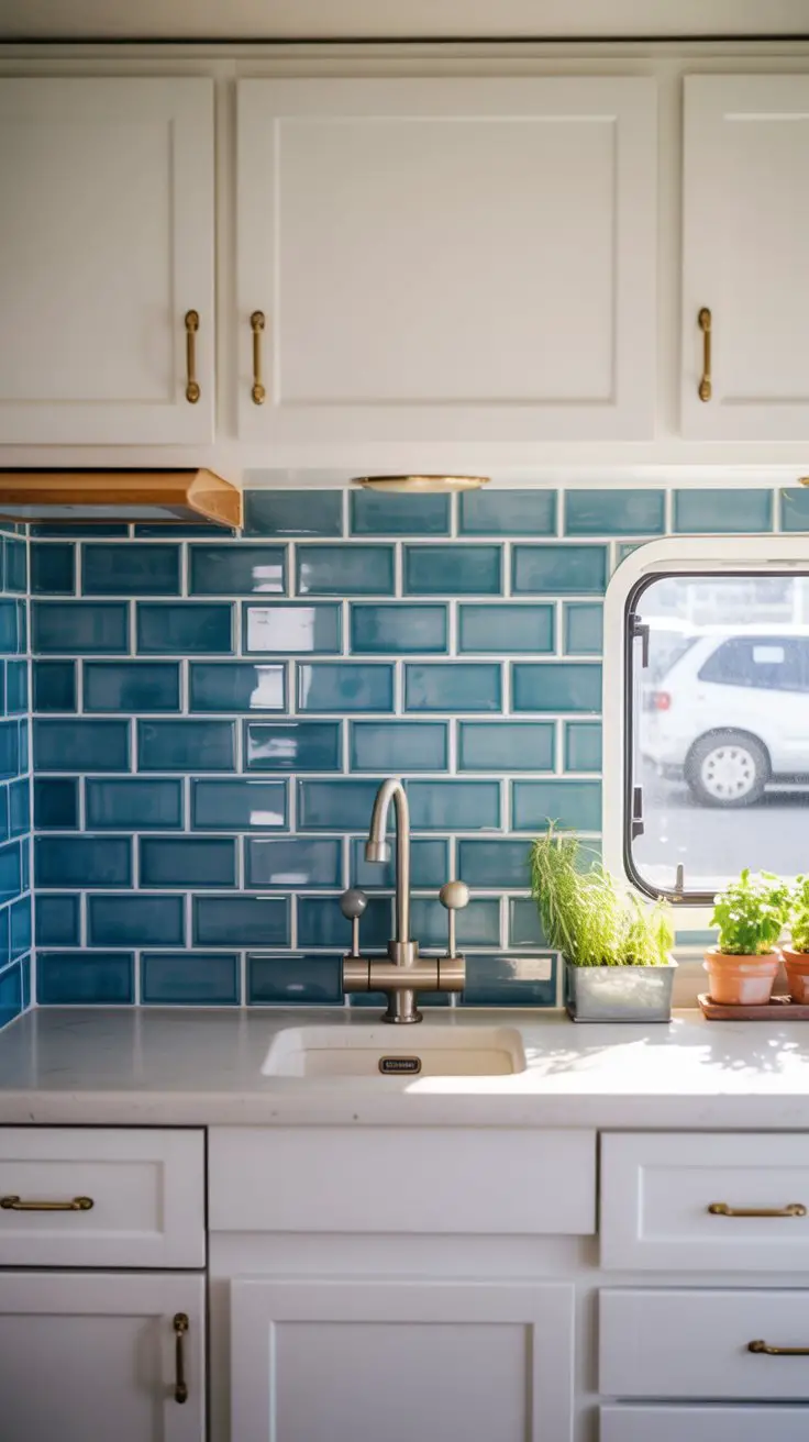 35 Blue RV Decorating Ideas for a Calm and Cool Interior - rvshowoff.com