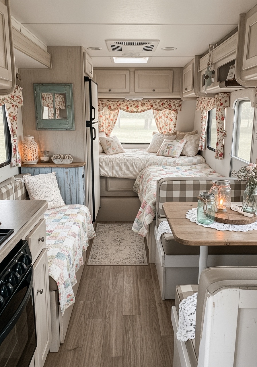 35 Cottage Style RV Decorating Ideas - rvshowoff.com