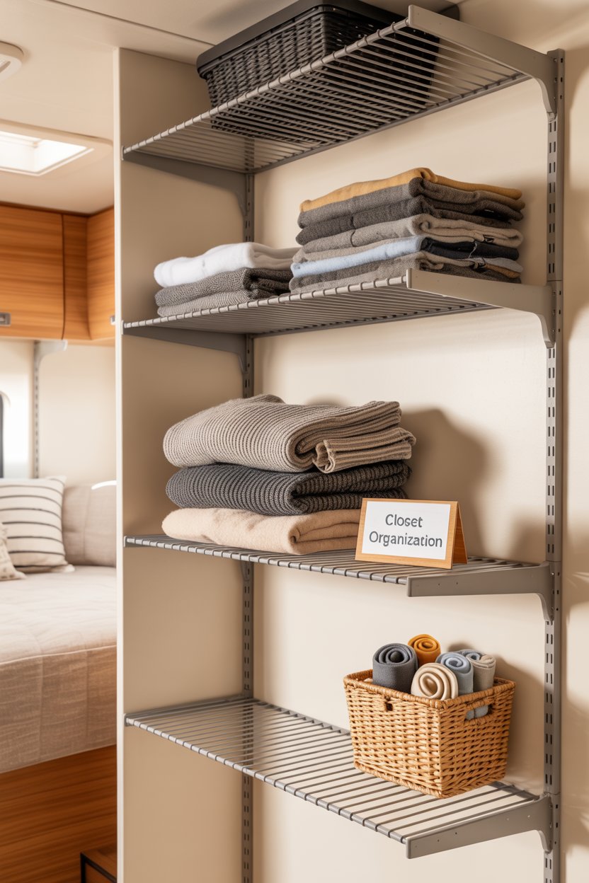 27 Closet Organization and Decorating Ideas for Your RV - rvshowoff.com