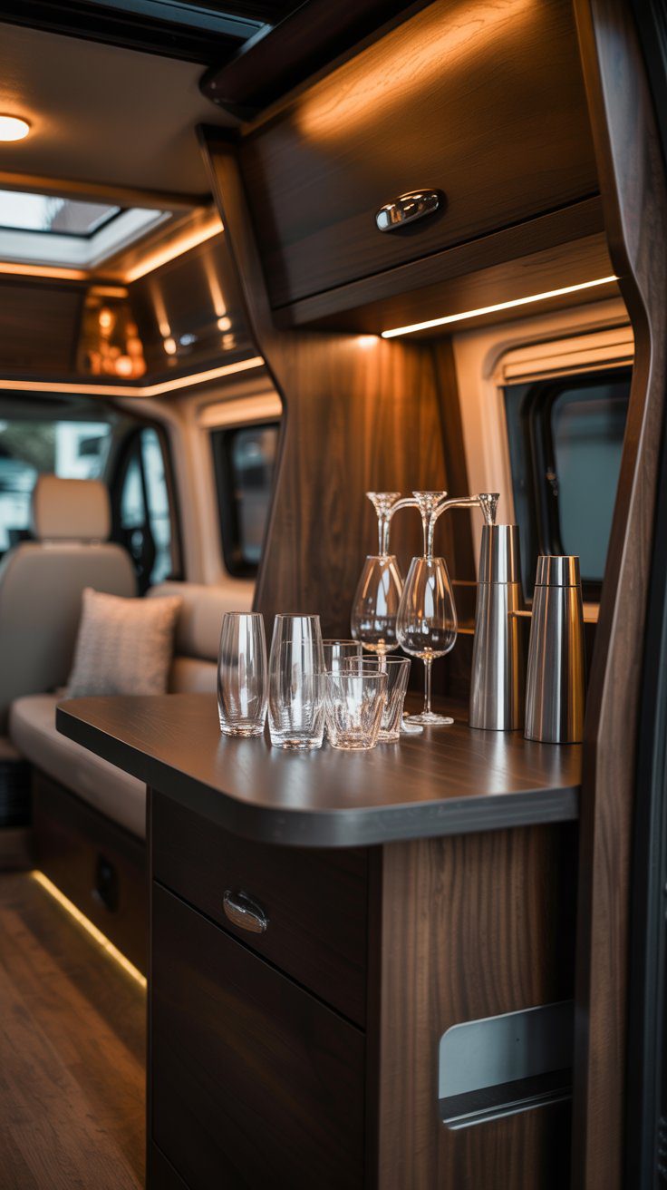 32 Dark Wood RV Decorating Ideas for an Elegant Look - rvshowoff.com