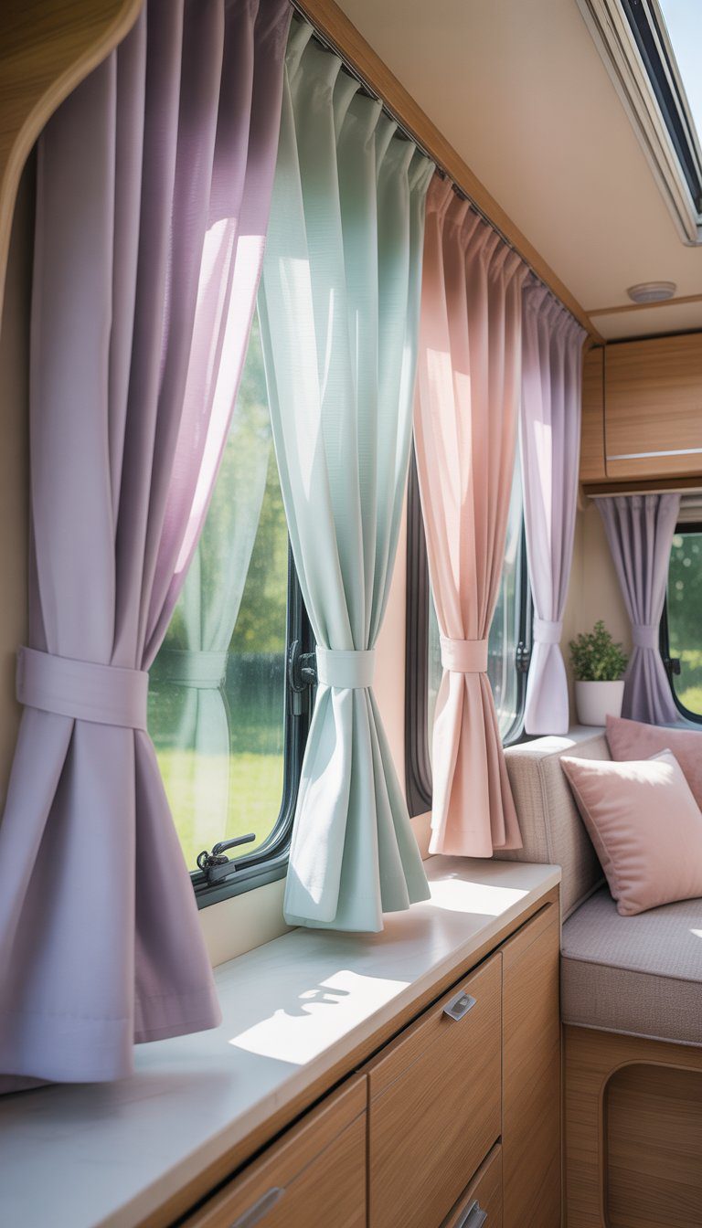23 Stylish RV Decorating Ideas for Curtains - rvshowoff.com