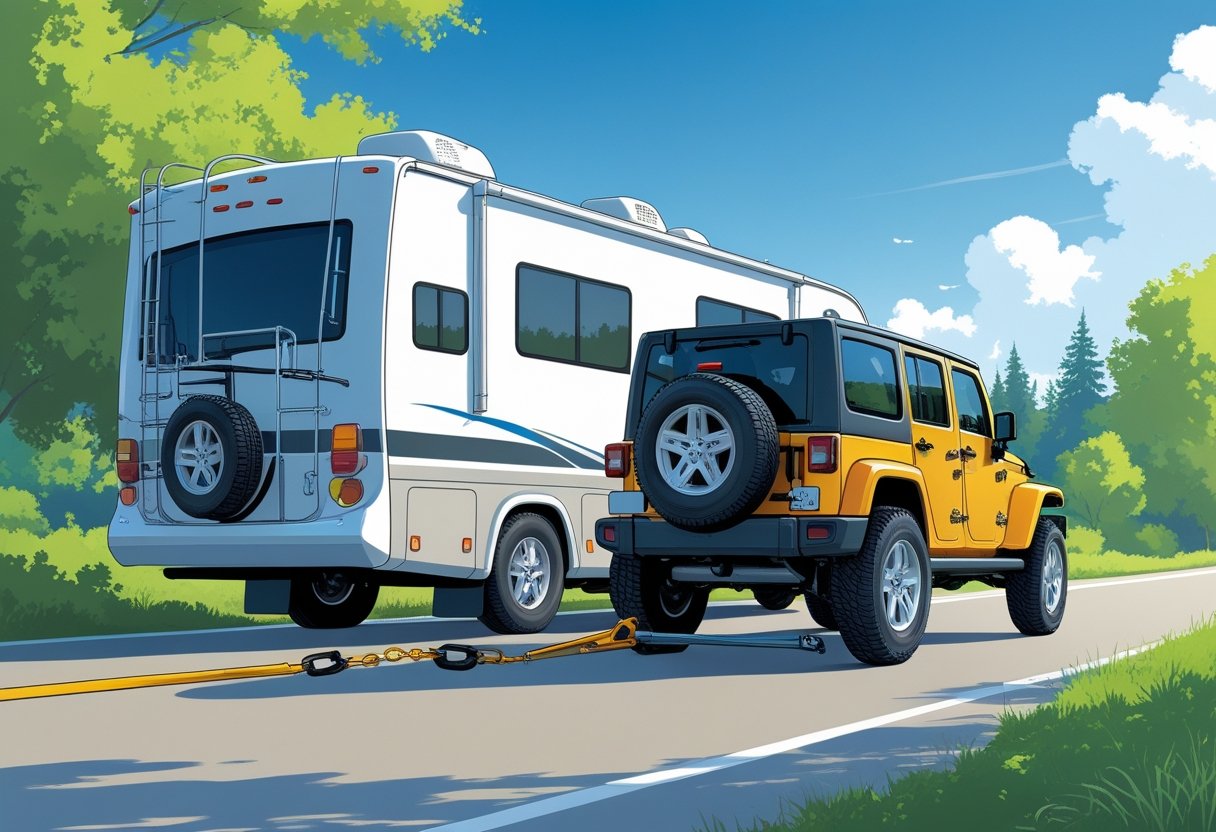 Can I Tow a Jeep Behind My RV? Complete Towing Guide & Tips - rvshowoff.com