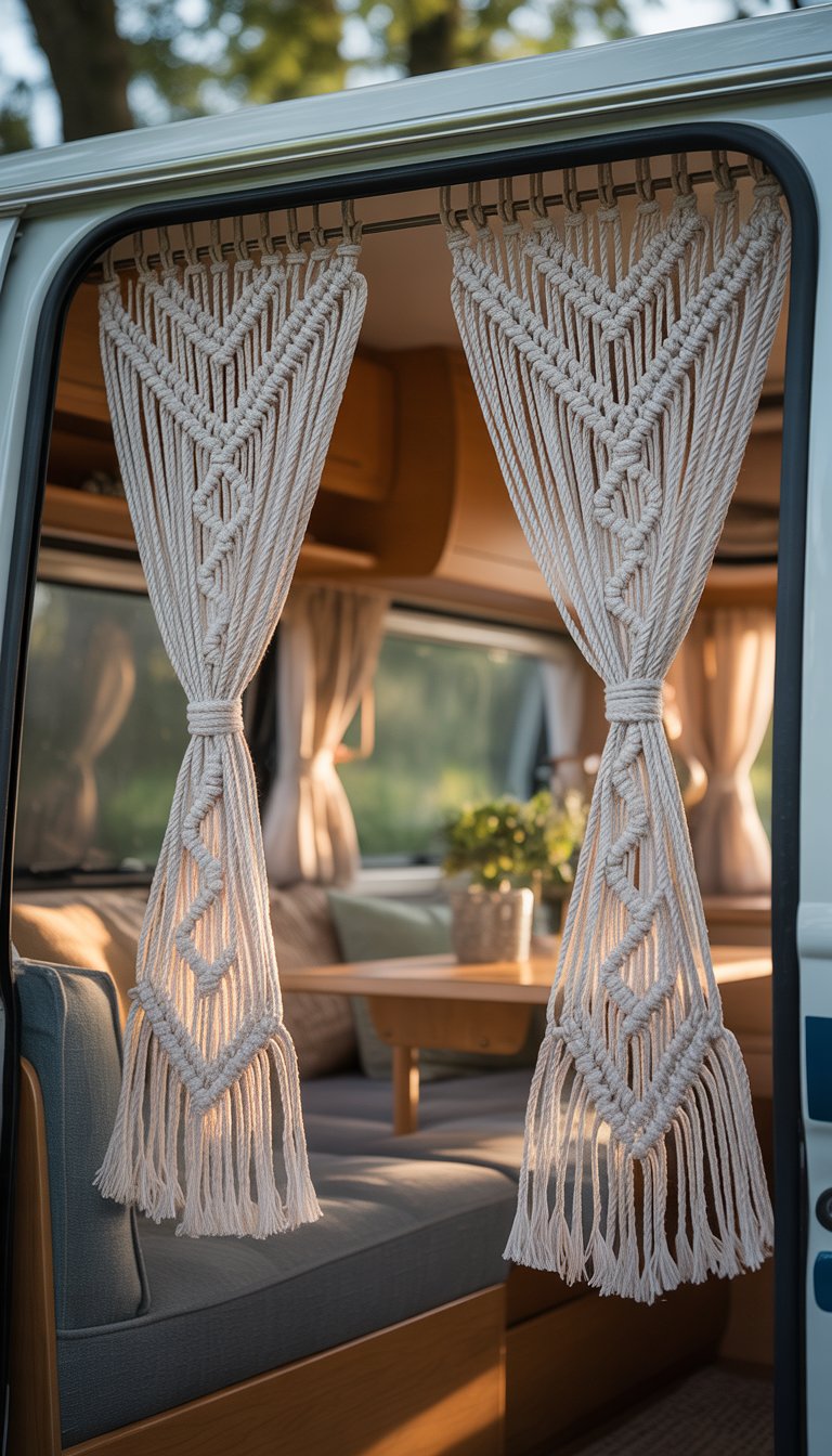 26 Creative Curtain Ideas for Your Camper's Shabby Chic Windows ...