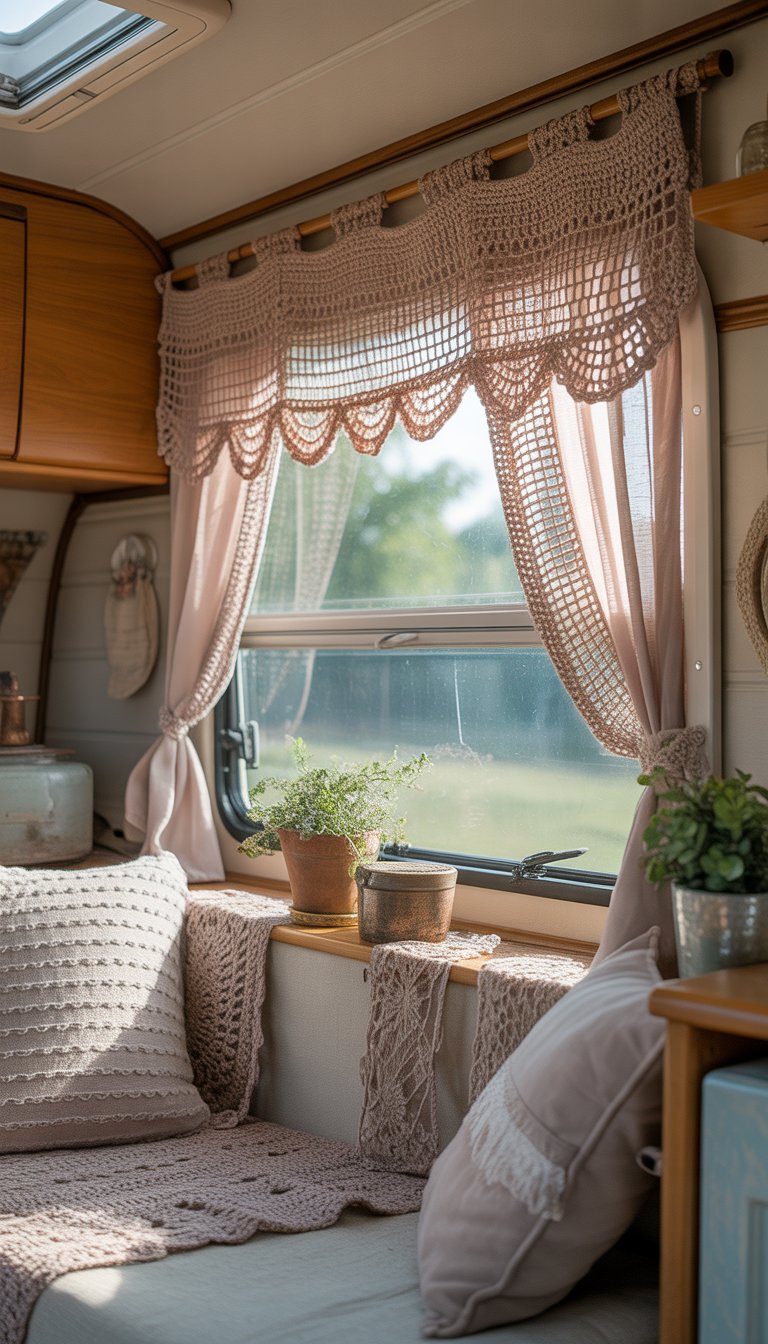 26 Creative Curtain Ideas for Your Camper's Shabby Chic Windows ...
