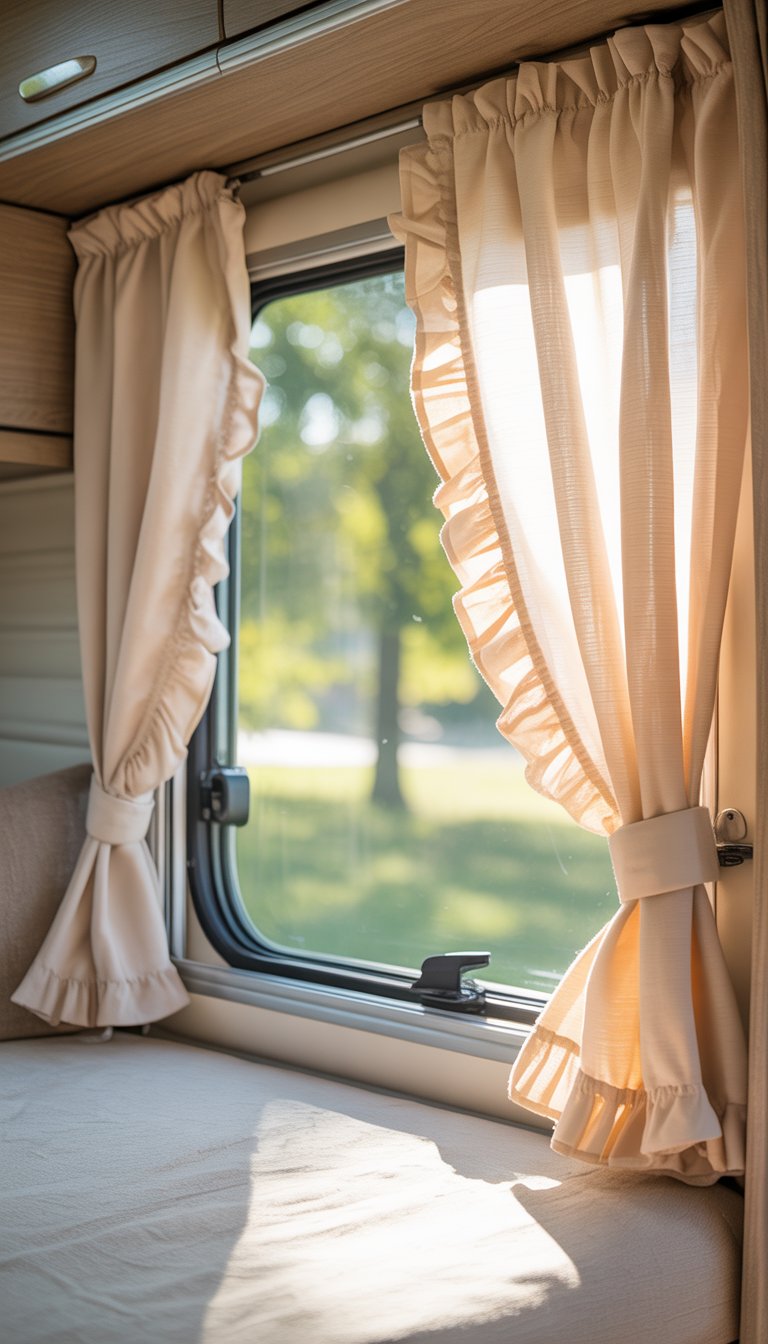 26 Creative Curtain Ideas for Your Camper's Shabby Chic Windows ...