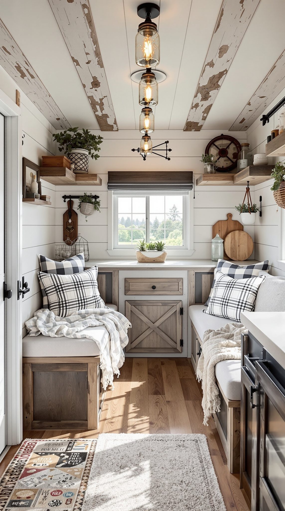 31 Farmhouse RV Decorating Ideas for Rustic Charm - rvshowoff.com