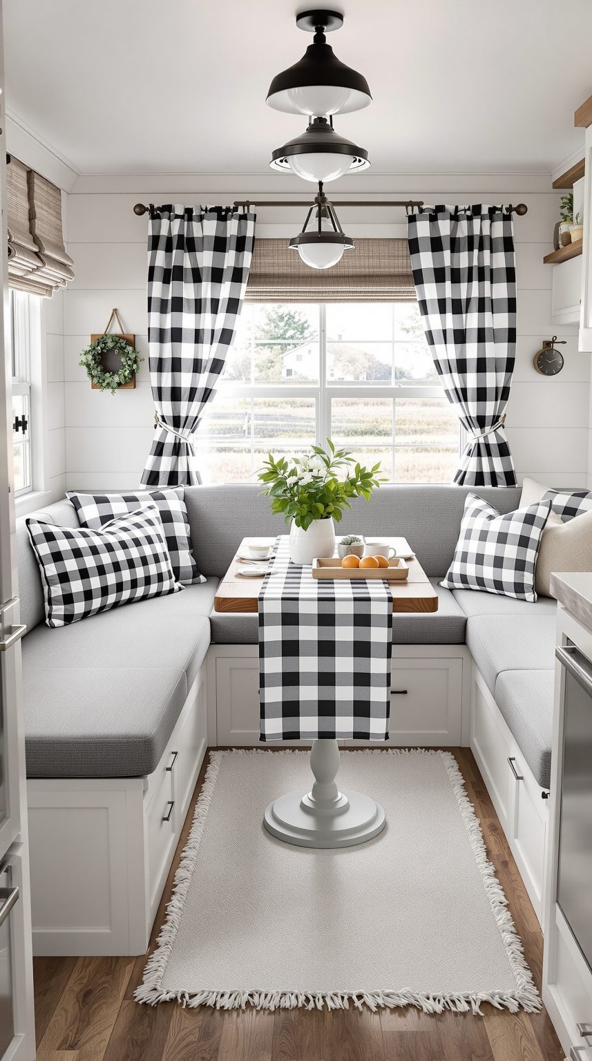 31 Farmhouse RV Decorating Ideas for Rustic Charm - rvshowoff.com