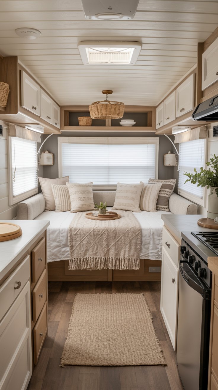 31 Farmhouse RV Decorating Ideas for Rustic Charm - rvshowoff.com
