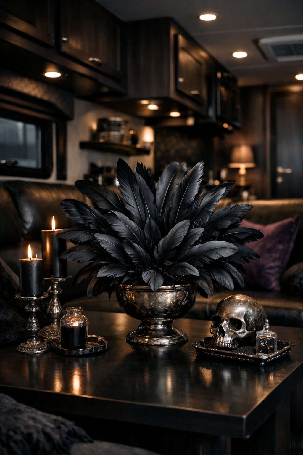 25 Goth RV Decorating Ideas for a Dark and Stylish Space - rvshowoff.com