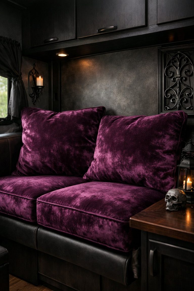 25 Goth RV Decorating Ideas for a Dark and Stylish Space - rvshowoff.com