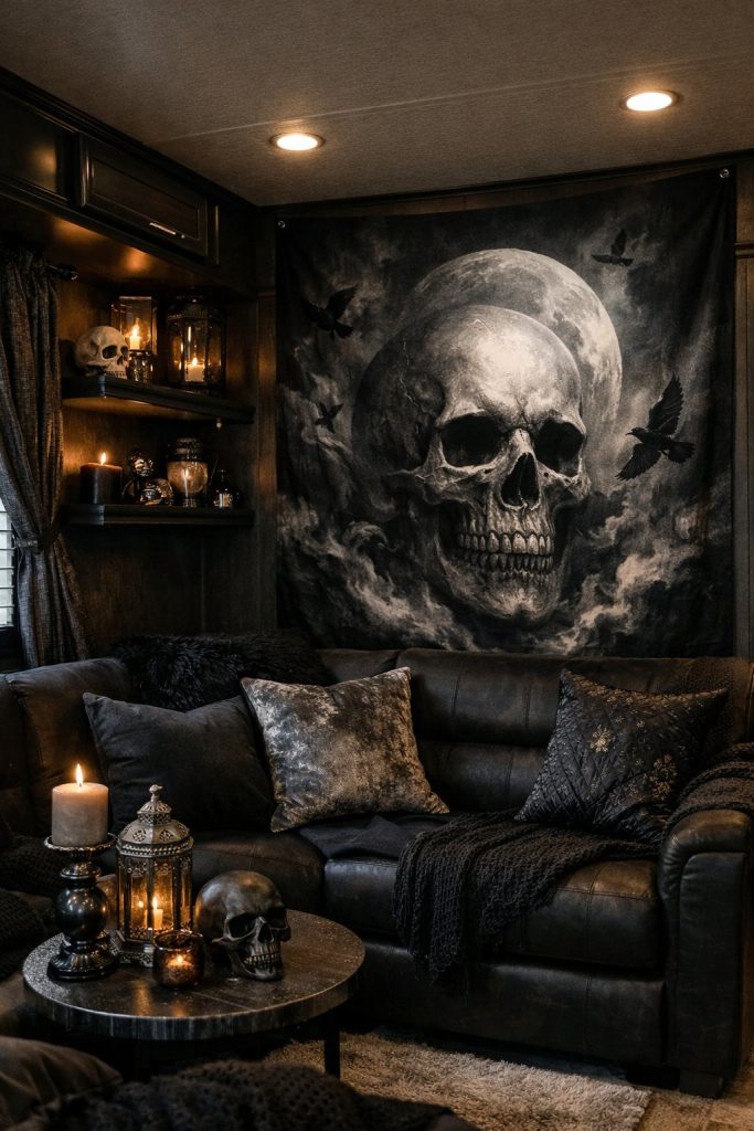 25 Goth RV Decorating Ideas for a Dark and Stylish Space - rvshowoff.com
