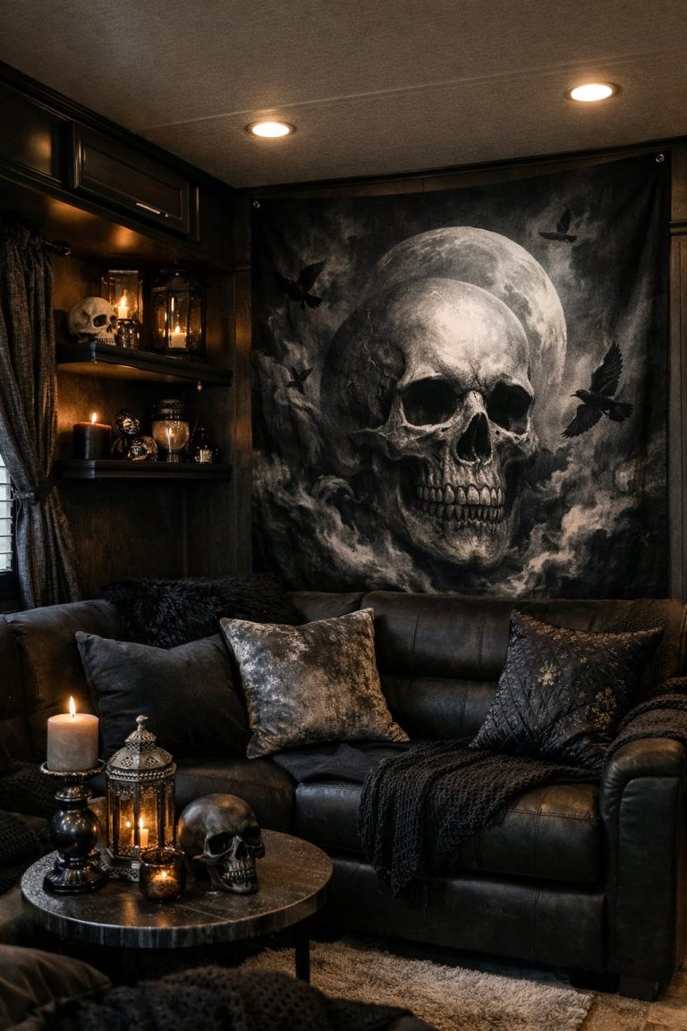 25 Goth RV Decorating Ideas for a Dark and Stylish Space - rvshowoff.com