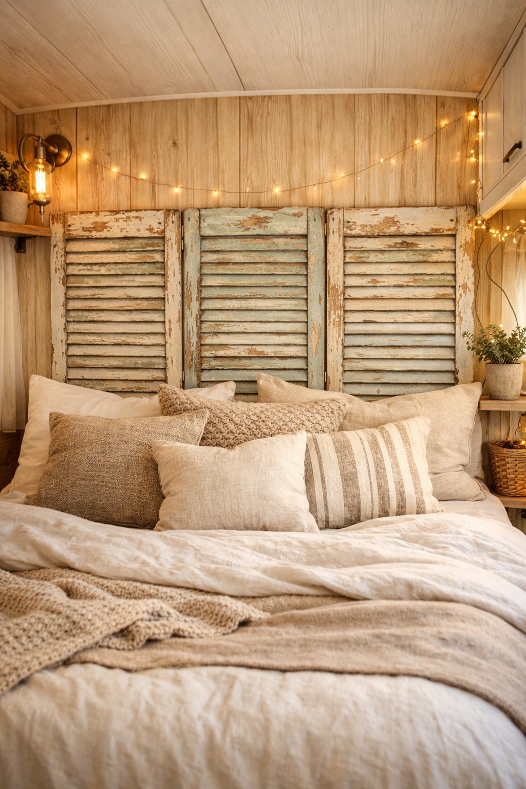 8 Creative Headboard Ideas for Your Shabby Chic Camper Bed — Cozy ...
