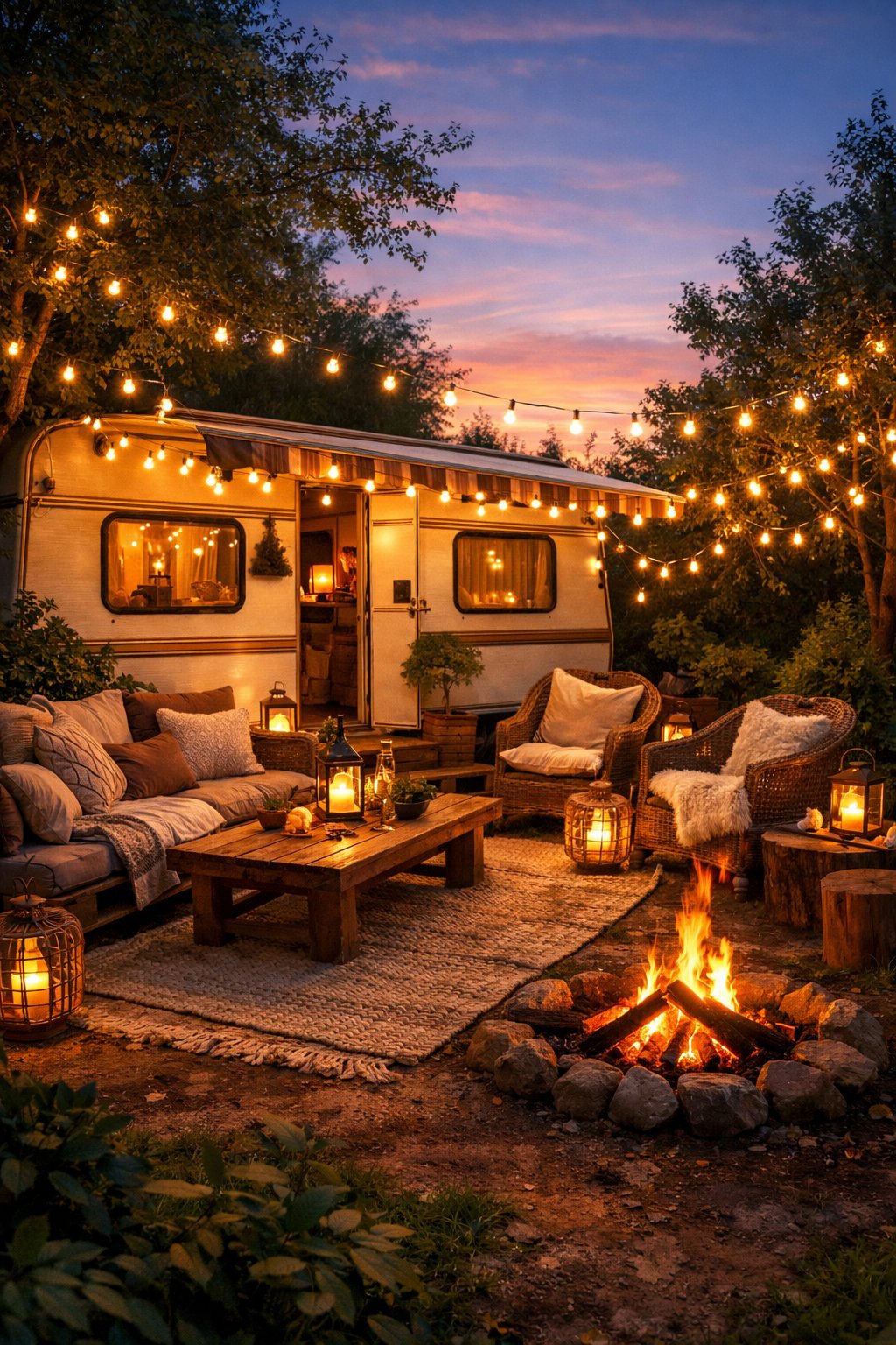 12 Glamping RV Decorating Ideas for a Luxurious Experience - rvshowoff.com
