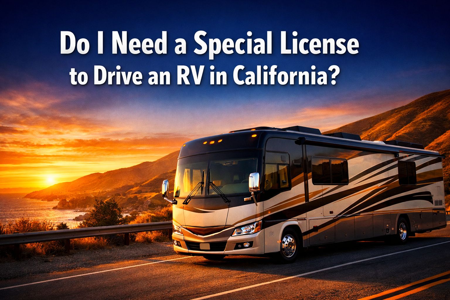 Do I Need a Special License to Drive an RV in California?