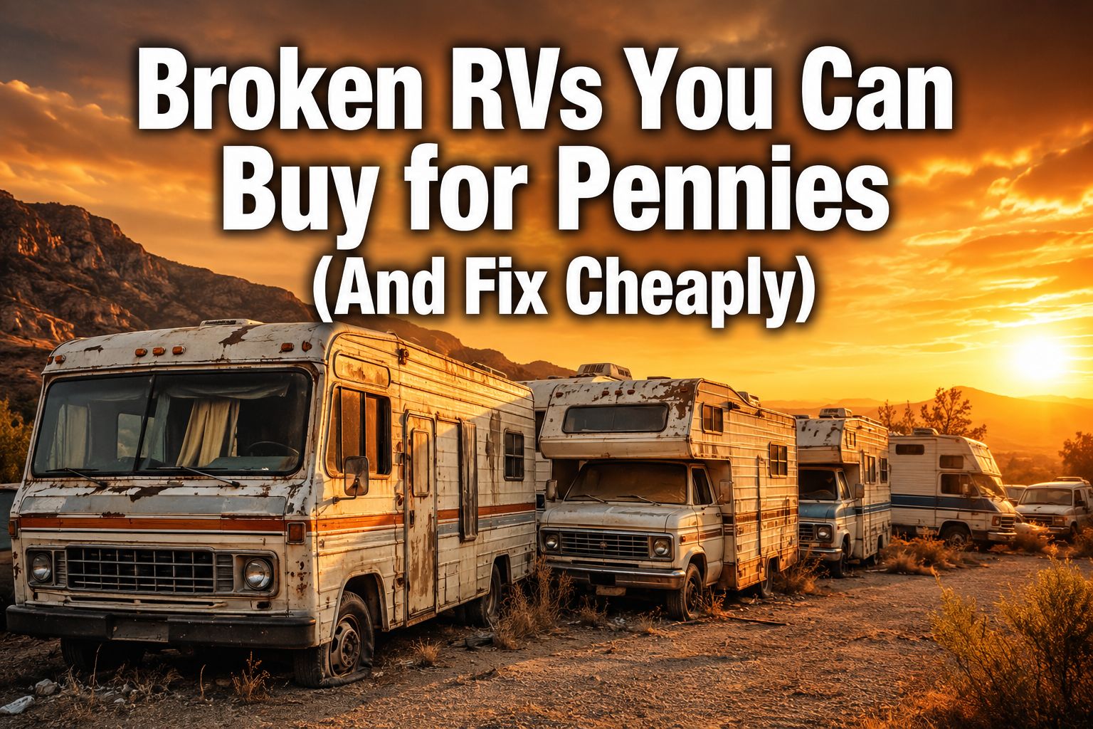 5 Broken RVs to Buy for Pennies and Fix Cheaply